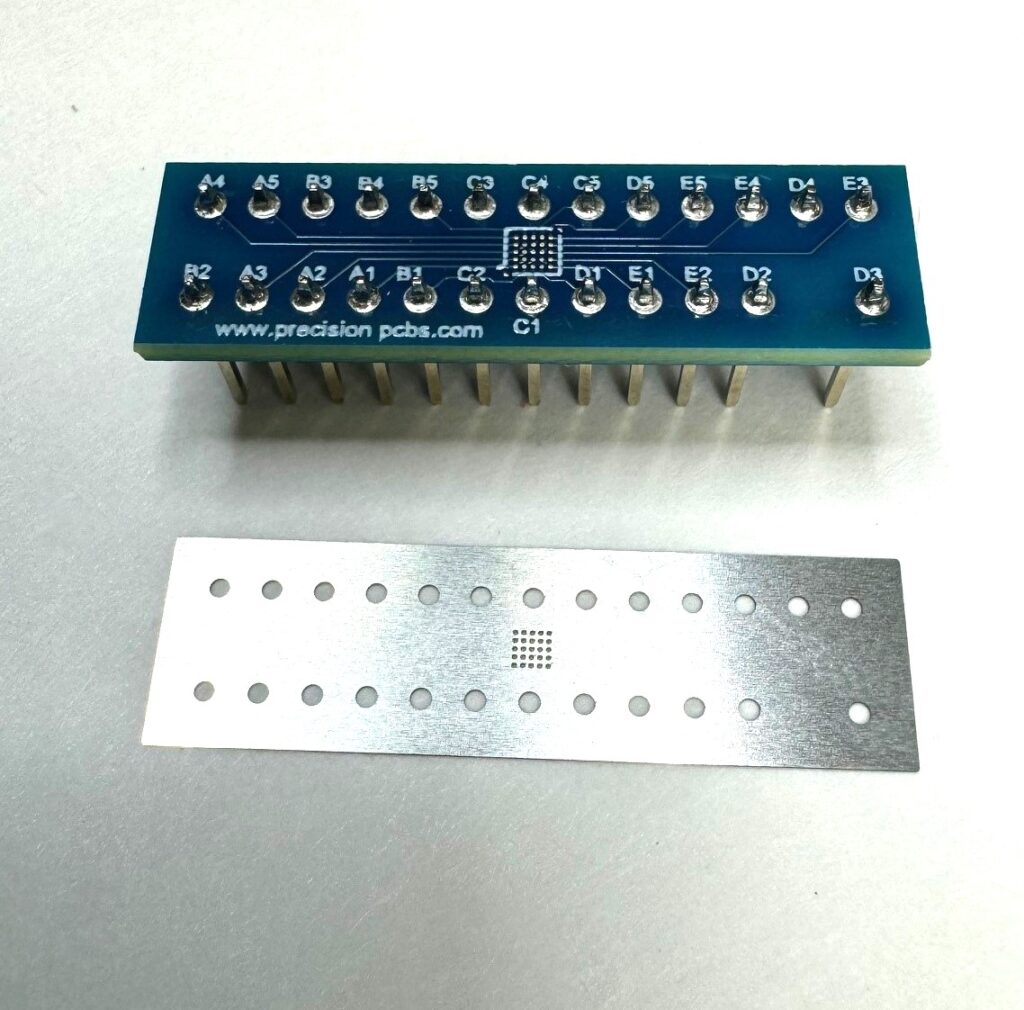 25 Ball BGA Adapter – #P6025B40 – Precision PCBS Data Sheets